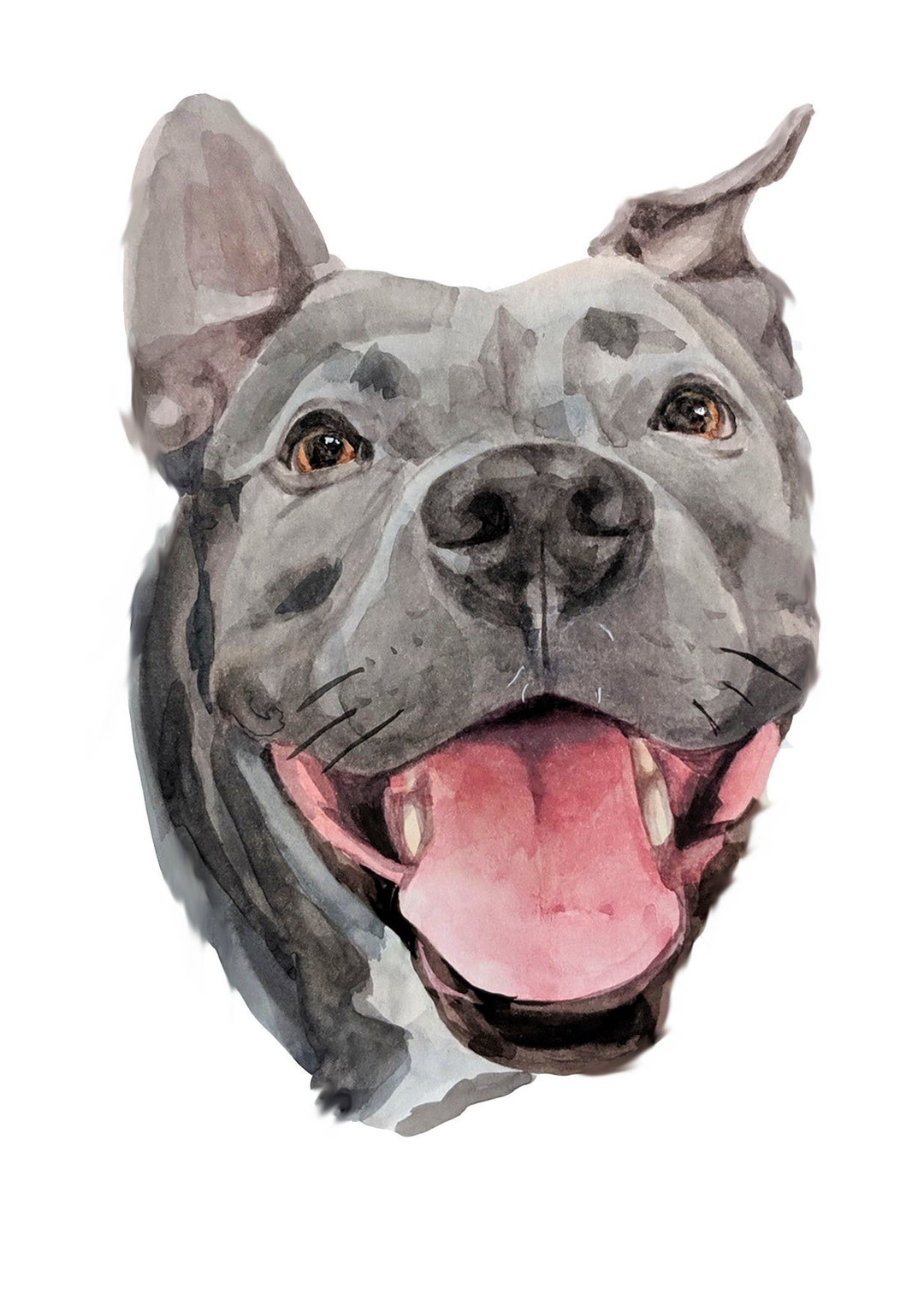 Dog Portrait | Pets Art | Custom Pet Painting | Dog Loss Gift | Best ...