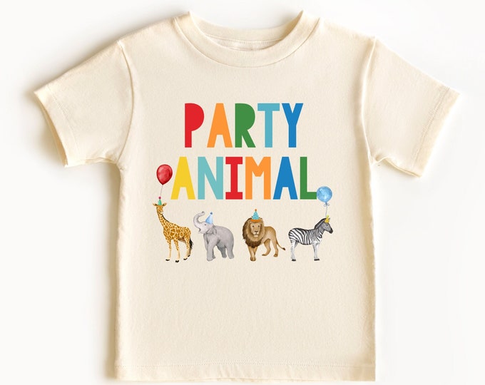 Party Animal Birthday Shirt, Zoo Animals Birthday, Party Animal Shirt ...