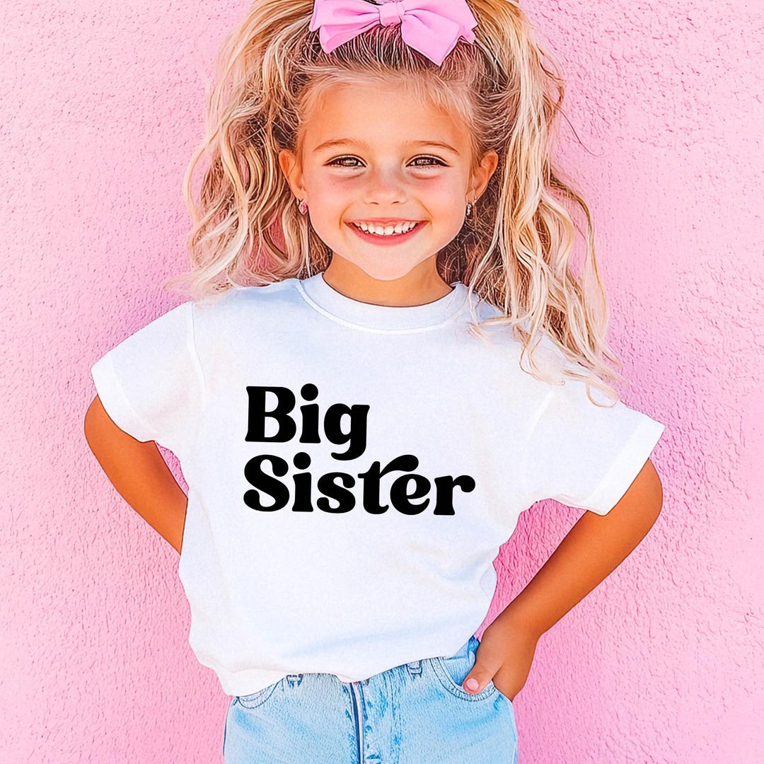 Big Sister,little Sister, Middle Sister Shirt | Pregnancy Announcement ...