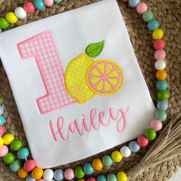 Embroidered Lemon - Etsy