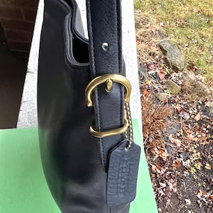 COACH Vintage USA 90s Y2K Equestrian Slim Bucket Buckles Western Dark ...