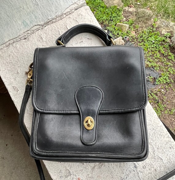 COACH Vintage 90s USA Station Slim Classic Black Ink … - Gem