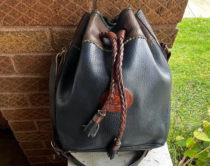 Dooney & Bourke Vintage USA 90s Teton Large Drawstring Duffle Bucket ...