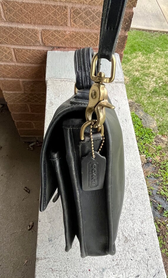 COACH Vintage 90s USA Station Slim Classic Black Ink … - Gem