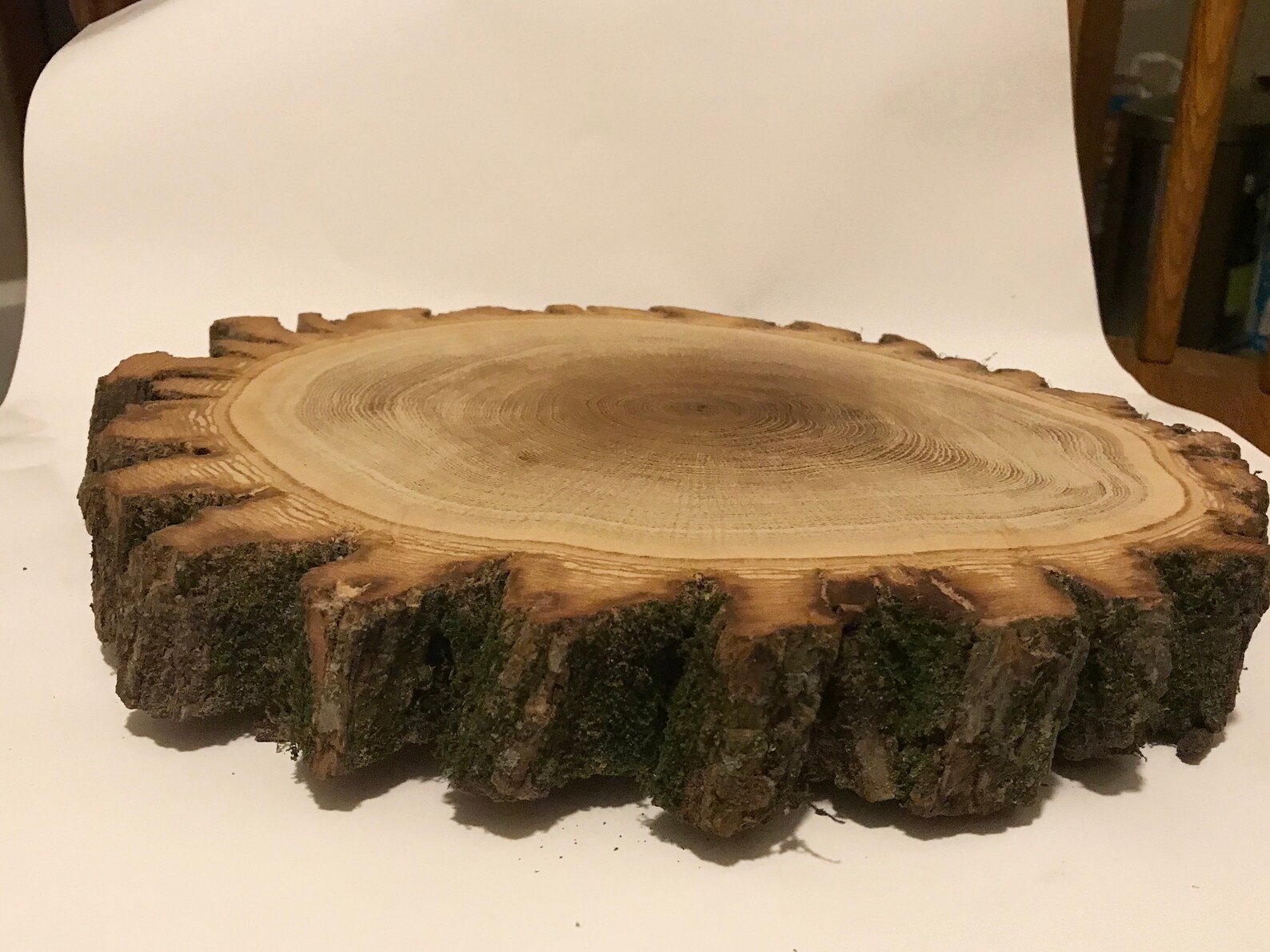 White Oak Wood Round, Wedding Center Piece Cake Stand - Etsy