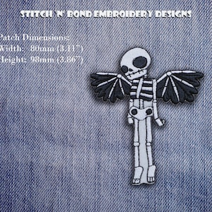 Cute Fallen Angel Character. Iron on Embroidery Patch - Etsy Australia