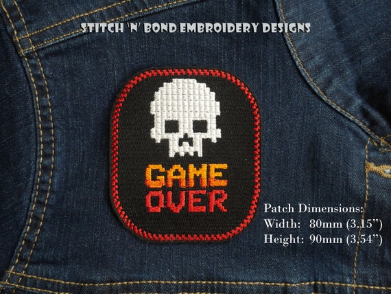 Game Over Iron on Patch | Etsy