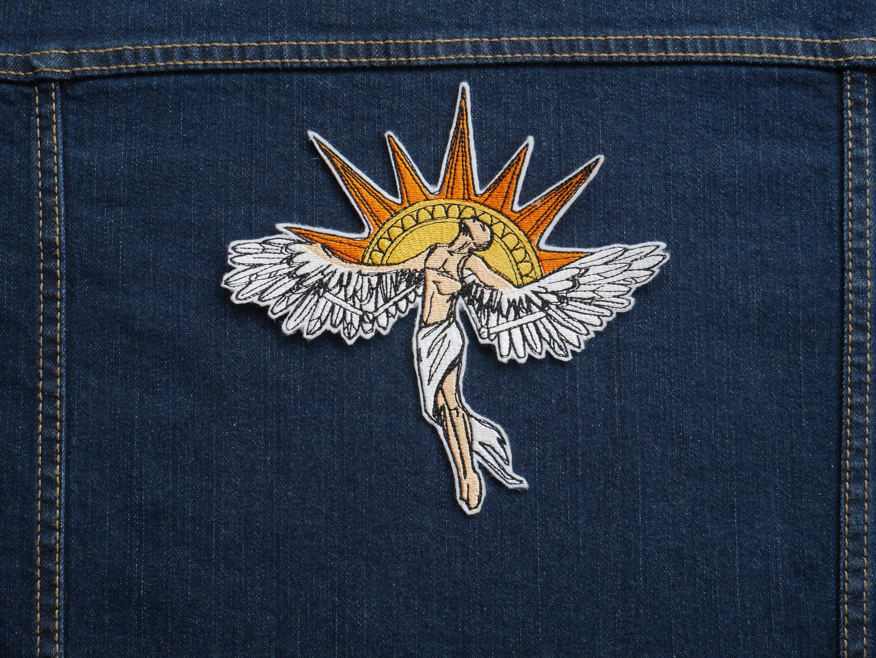 Icarus Iron on Embroidered Patch | Etsy