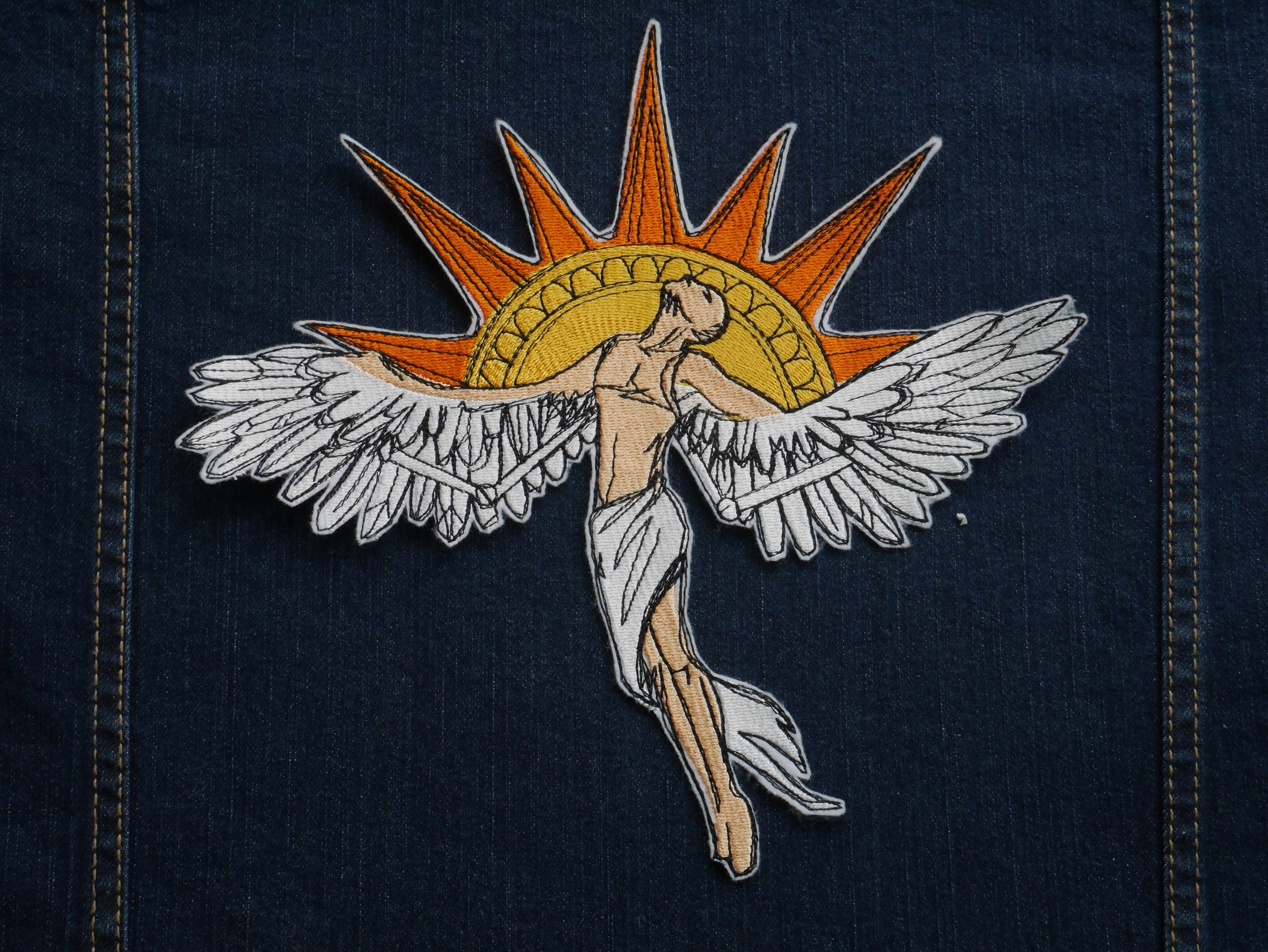 Icarus Iron on Embroidered Patch | Etsy