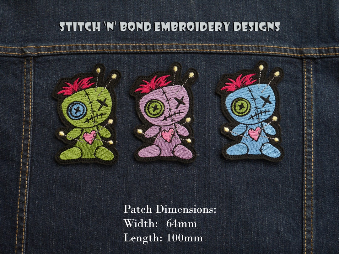Voodoo Doll Iron-on Embroidery Patch - Etsy