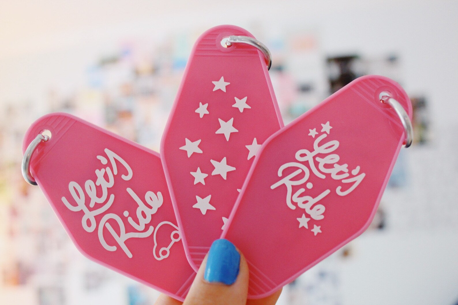 Vintage Motel Style Keychain Rhombus Hotel Key Tag | Etsy