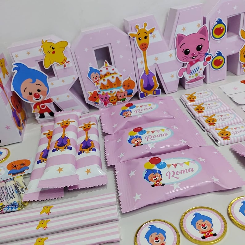 Plim Plim Chip Bag Clown Plim Plim Printable Birthday Party Etsy Uk