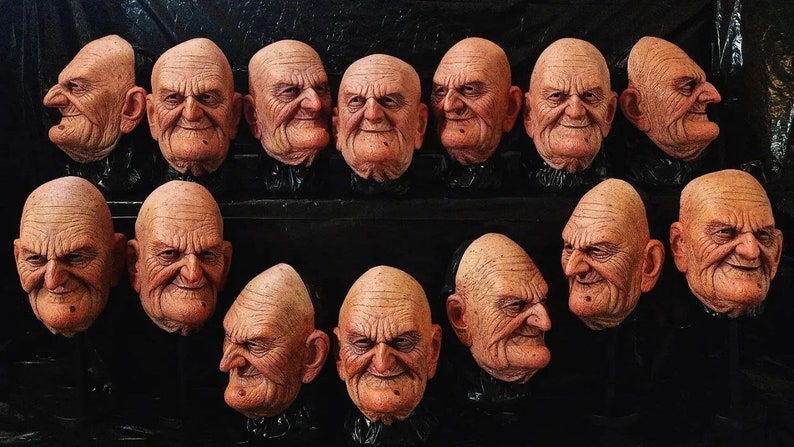 THE WITCH Latex Half Mask old Hag Shipping From Spain Read - Etsy