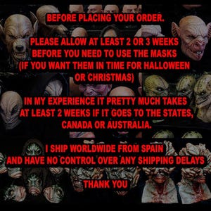ALIEN Latex Mask (halloween Type Mask) Shipping From Spain! Read Info ...