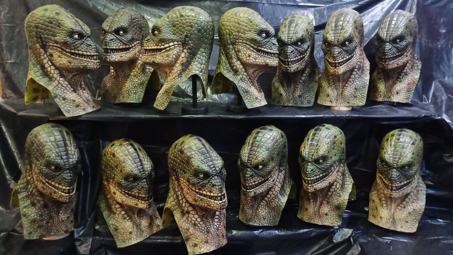 REPRILIAN Latex Mask halloween Type Mask Shipping From - Etsy