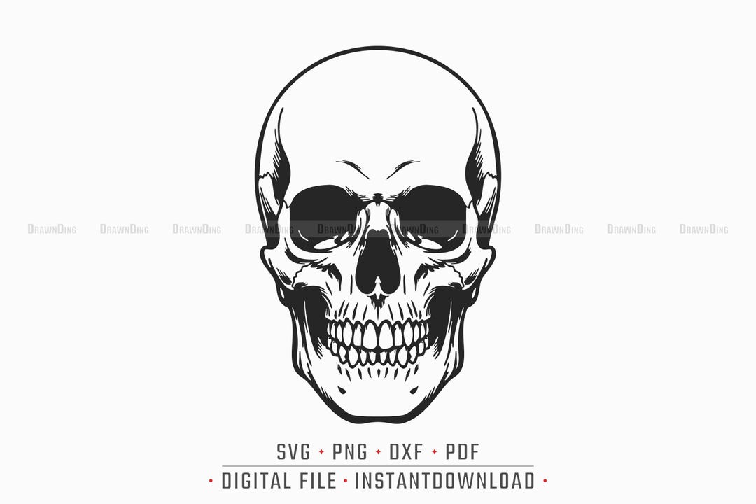Skull (svg, Png, Dxf, Pdf), Cricut Cut File - Etsy