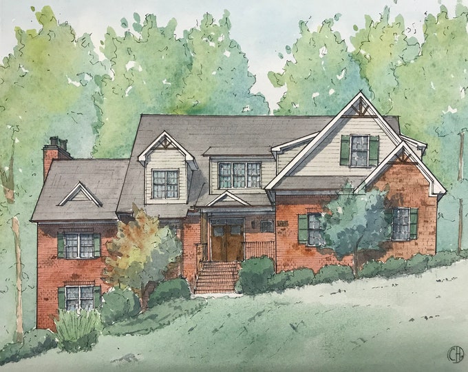 Custom Watercolor Rendering - Etsy