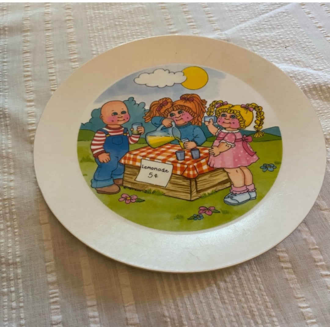 Vintage Cabbage Patch Plate - Etsy