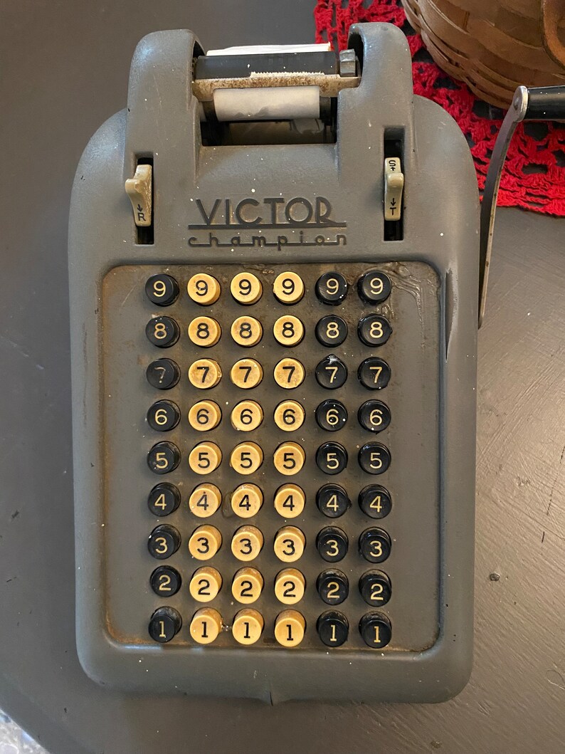 Vintage Victor Adding Machine - Etsy