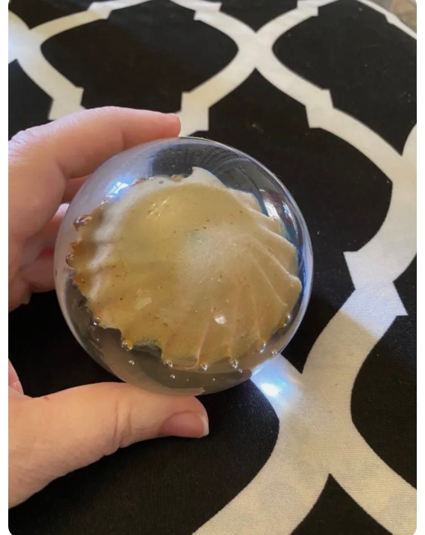 Vintage Glass Paperweight - Etsy