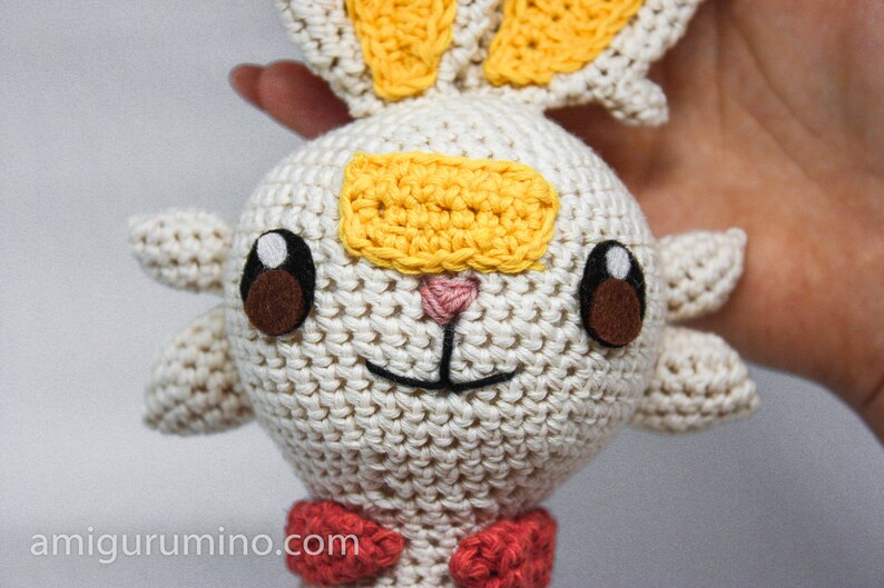 Crochet Pattern of Scorbunny From pokémon amigurumi PDF Pattern - Etsy