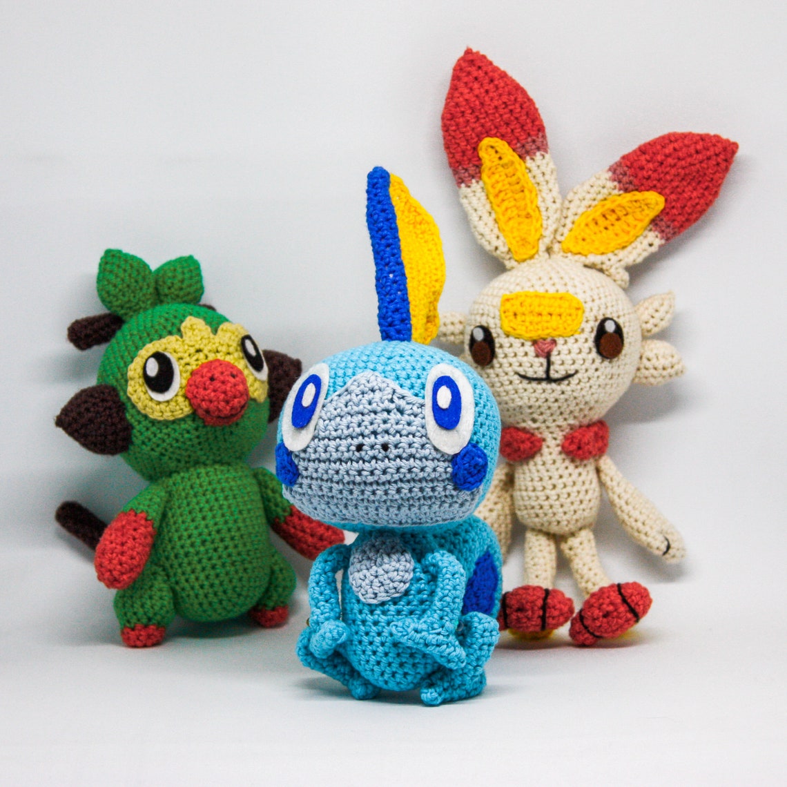 Crochet Pattern Bundle of Grookey Scorbunny and Sobble From - Etsy