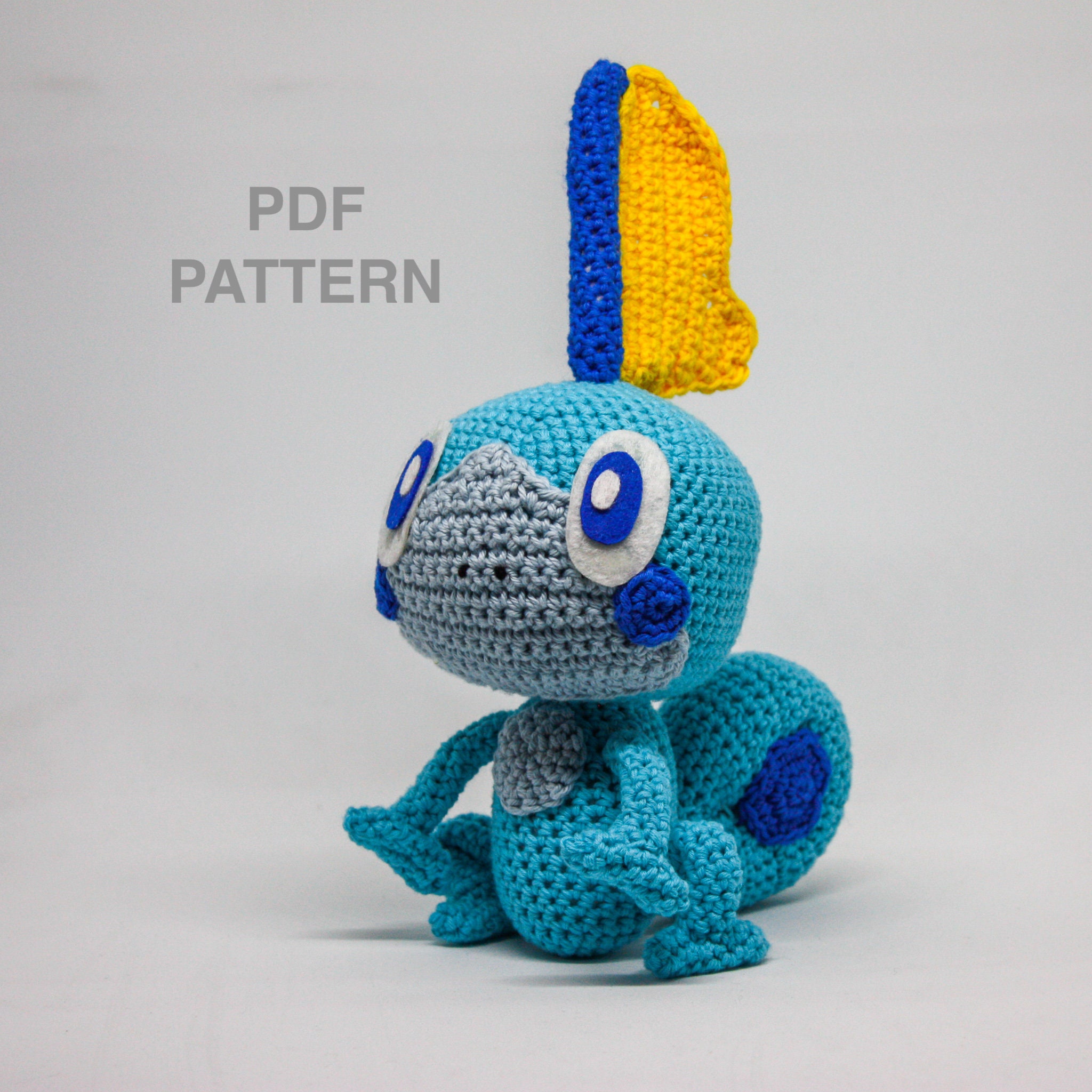 Crochet Pattern of Sobble From pokémon amigurumi PDF Pattern - Etsy