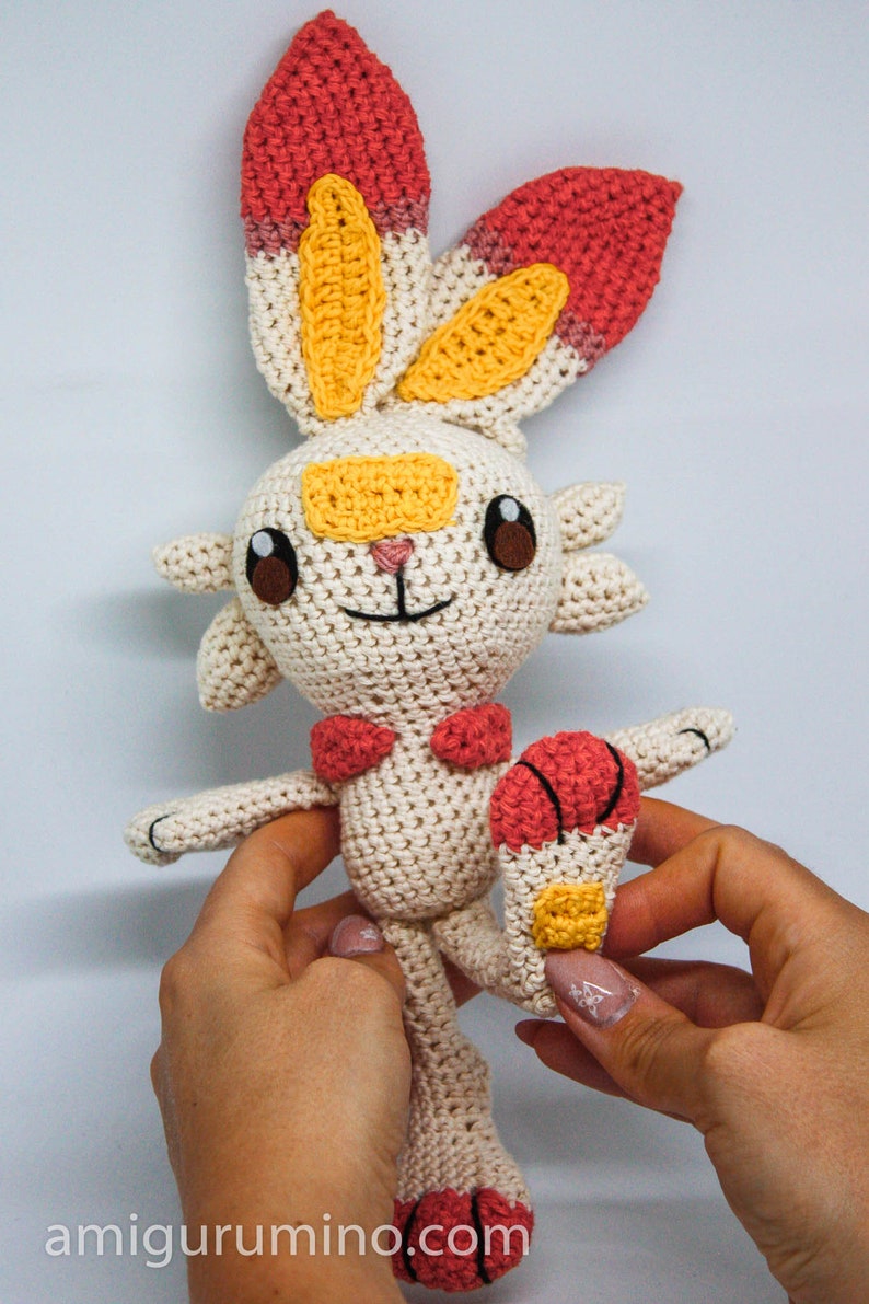 Crochet Pattern of Scorbunny From pokémon - Etsy Ireland