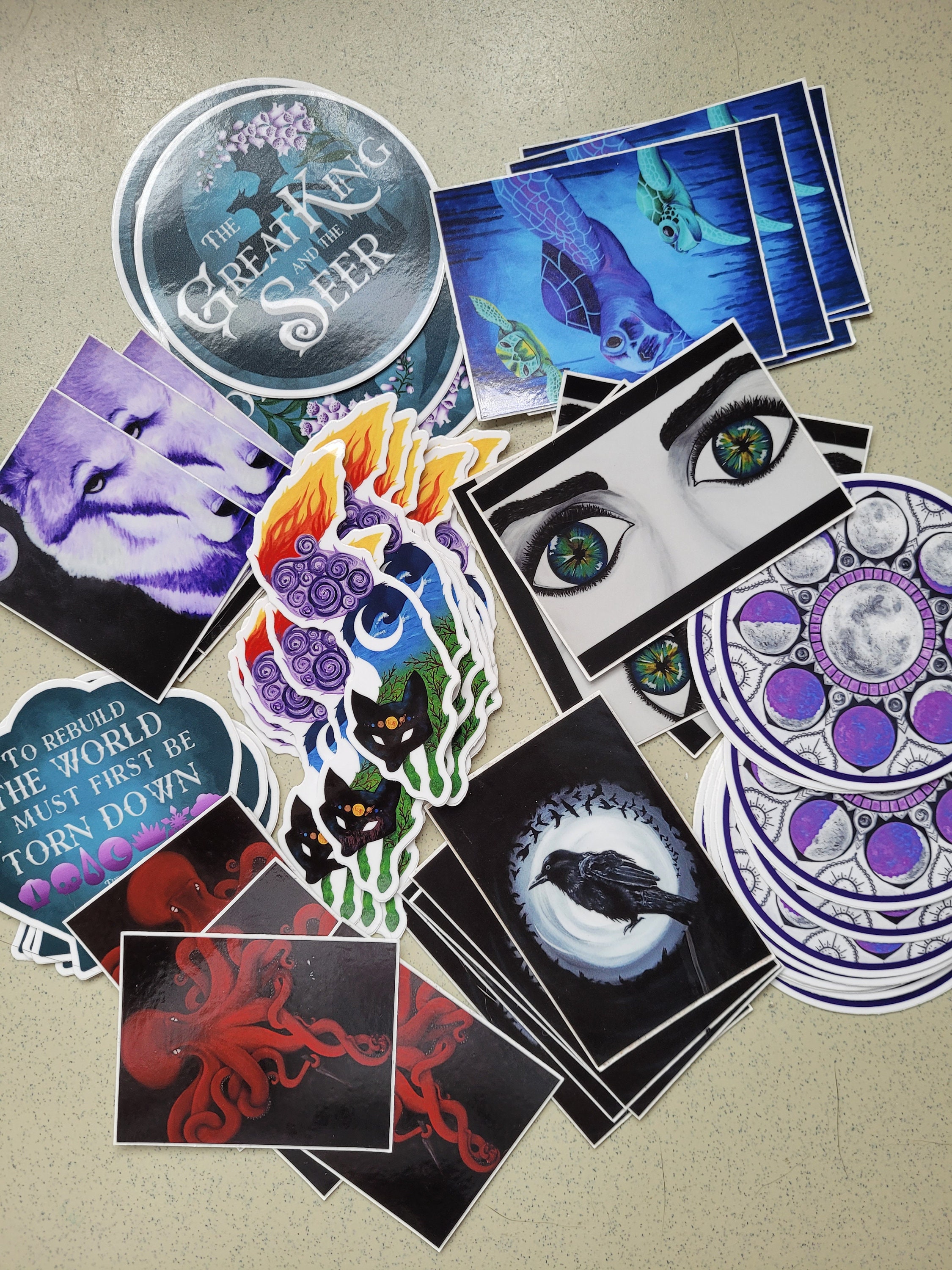 The Great King and the Seer Sticker - Etsy