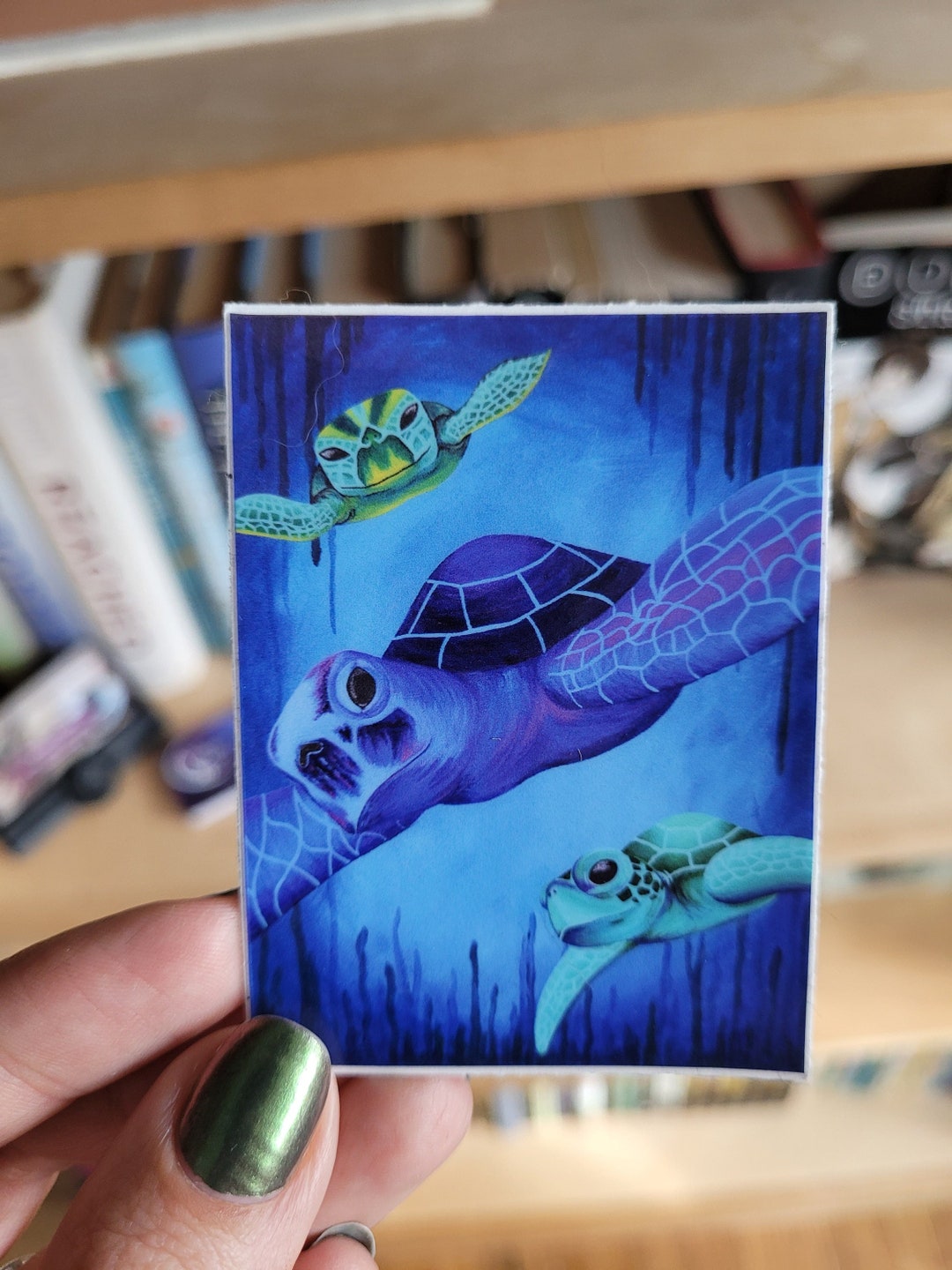 Swimming Sea Turtles Sticker - Etsy
