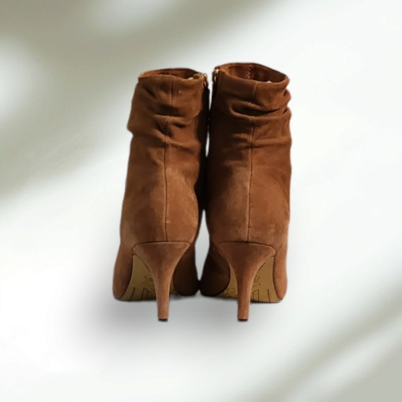 Women Vintage Suede Camel Colored Ankle Boots By Bell… - Gem