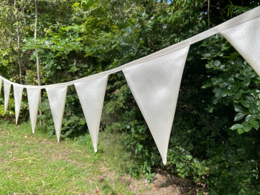 Ivory Satin Wedding Bunting - Etsy