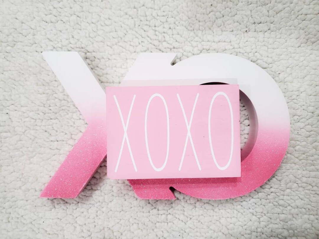 Xoxo Mini Farmhouse Valentines Day Sign / Tiered Tray Sign / - Etsy
