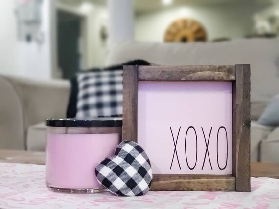 Xoxo Rae Dunn Style Wood Farmhouse Style Sign / Home Decor / | Etsy