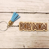 Blessed Mom Keychain | Sublimation Keychain | Accessory | Momma | Car ...