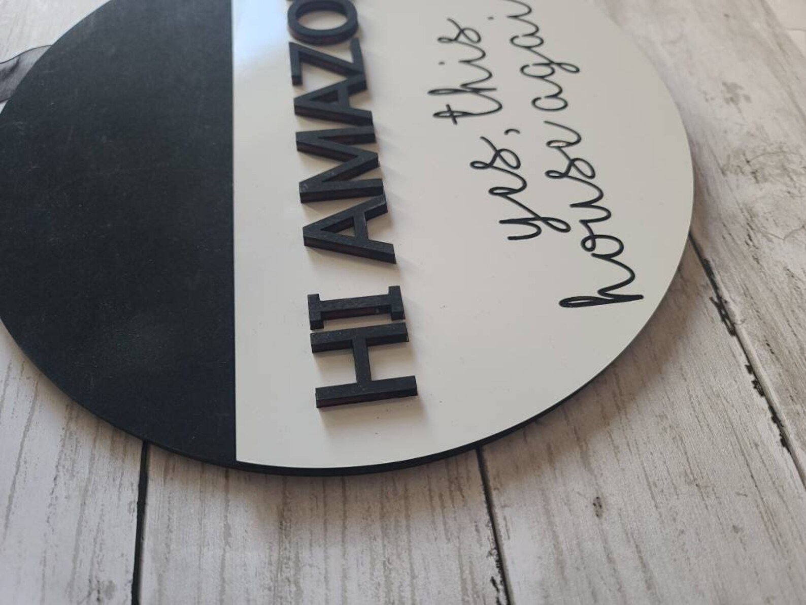 Hi Amazon Yes This House Again Door Sign Funny Delivery Sign - Etsy