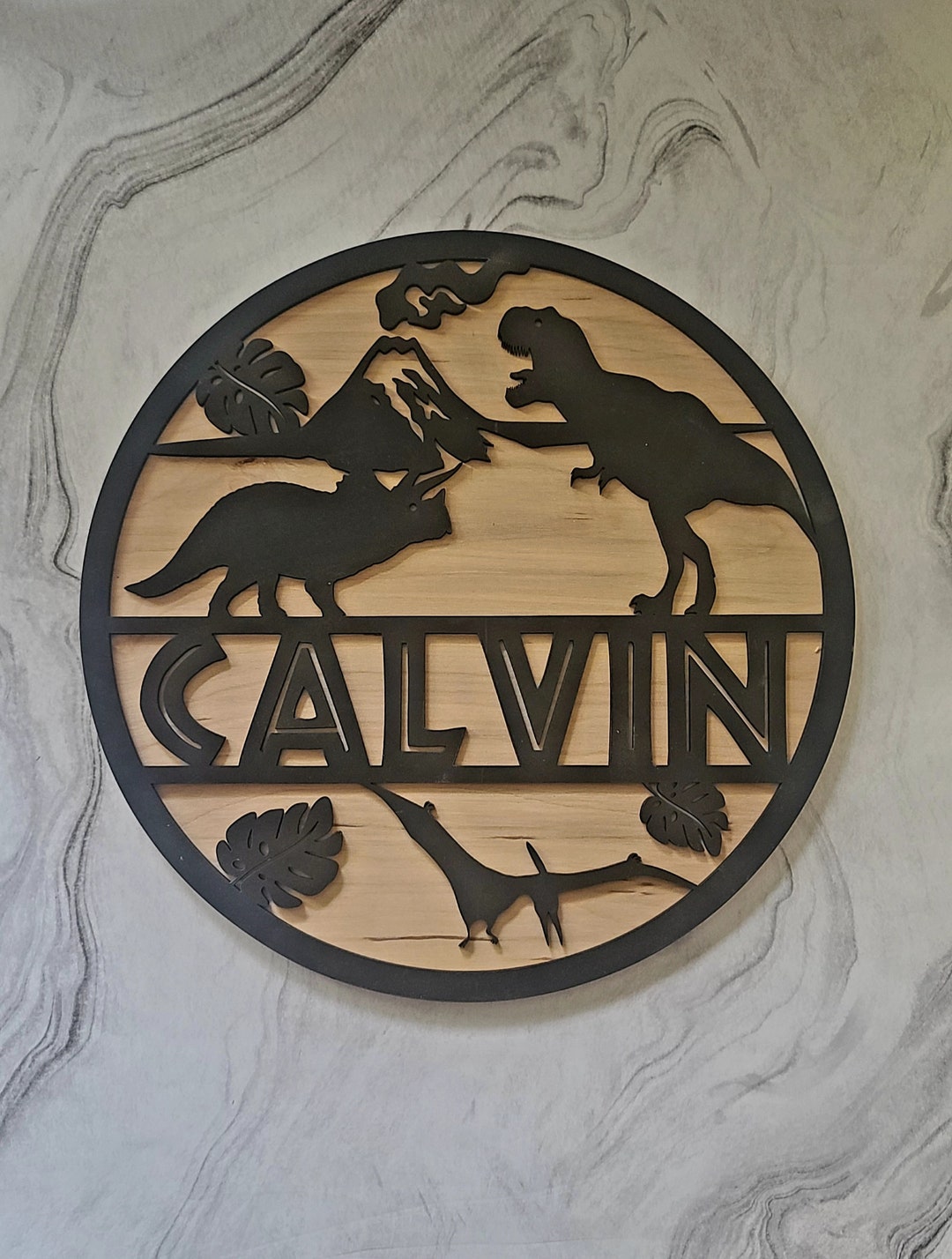 Custom Dinosaur Themed Children's Sign - Etsy