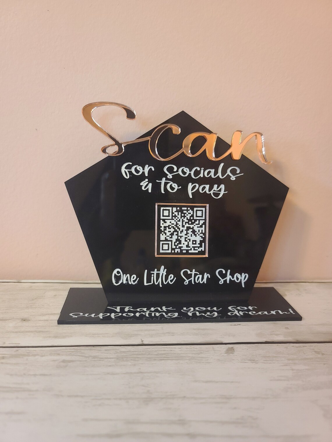 Scan to Pay Social Sign Scan to Socials Sign Small Business - Etsy