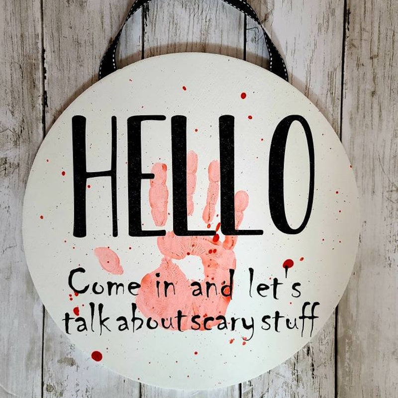 Scary Sign - Etsy