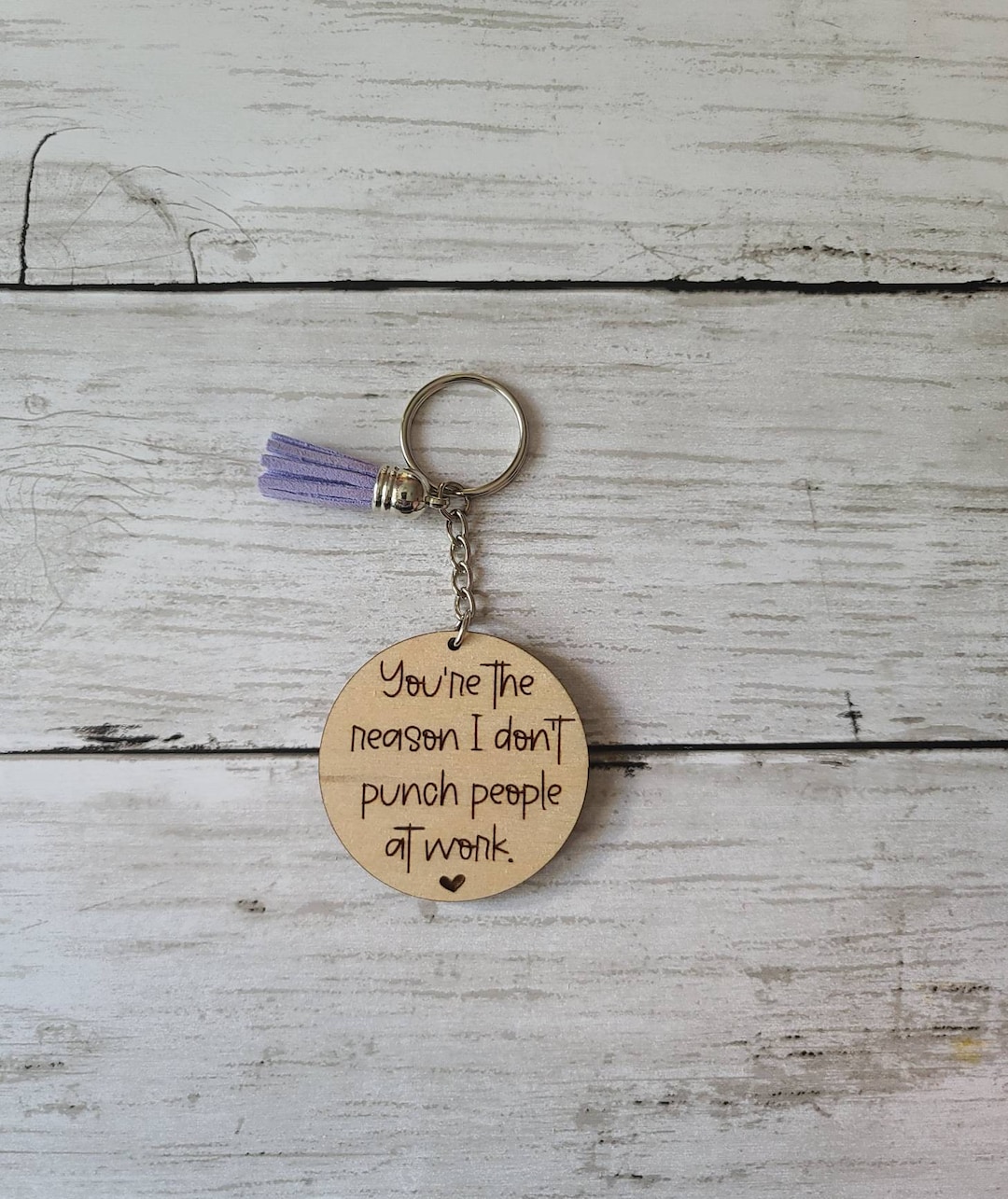 You Are the Reason I Don't Punch People at Work Keychain, Best Friend ...