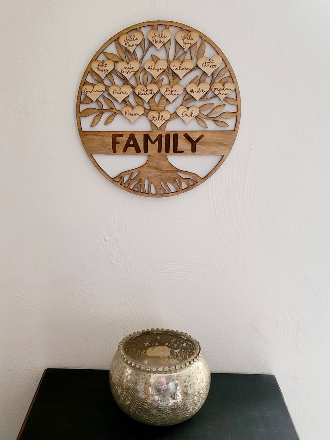 Family Tree Wall Hanging Personalized Family Tree Decor | Etsy