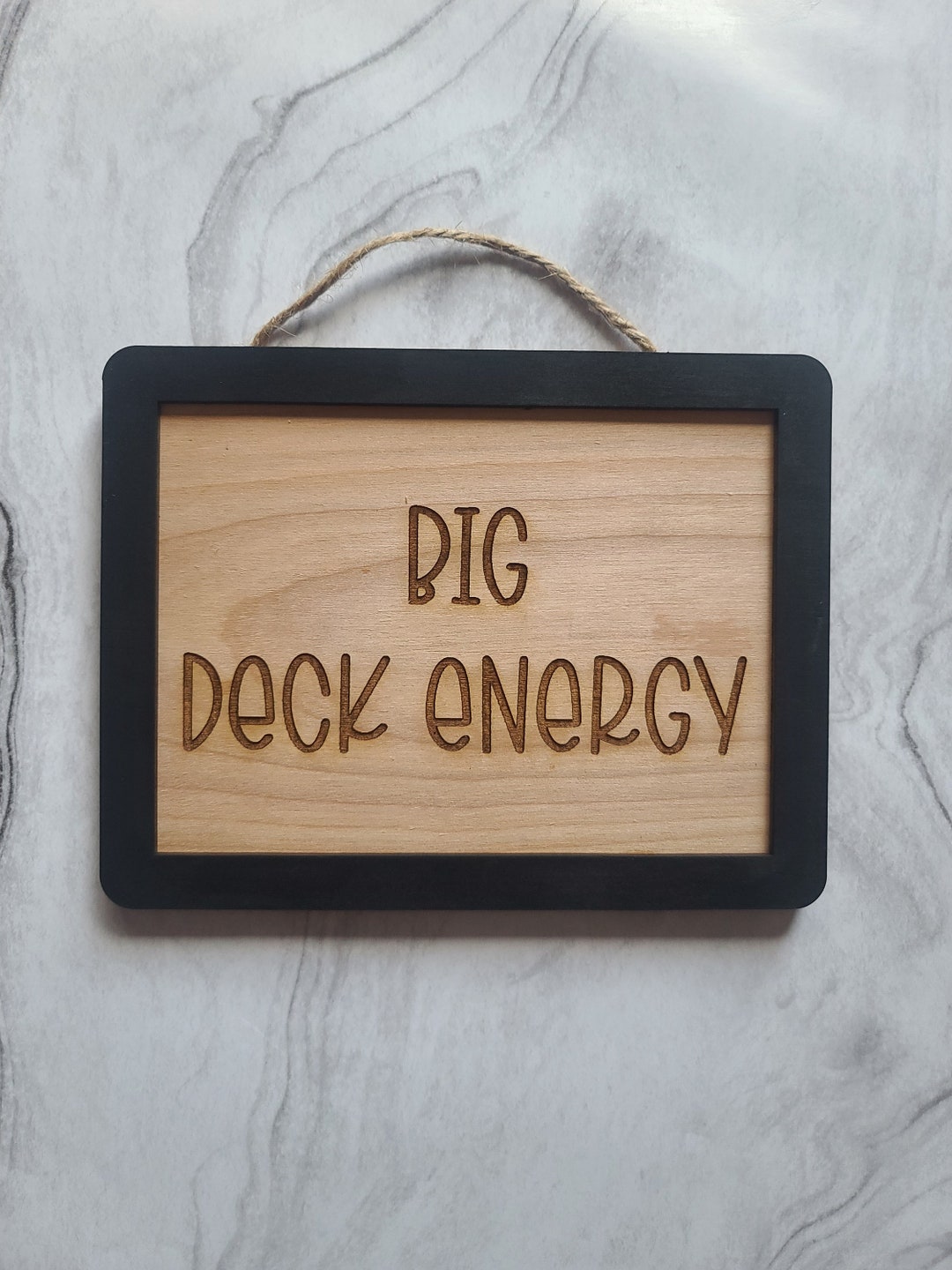 Big Deck Energy Sign, Funny Outdoor Decor, Deck Decor, Outdoor Patio ...