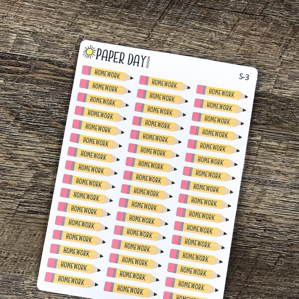 Homework Calendar - Etsy