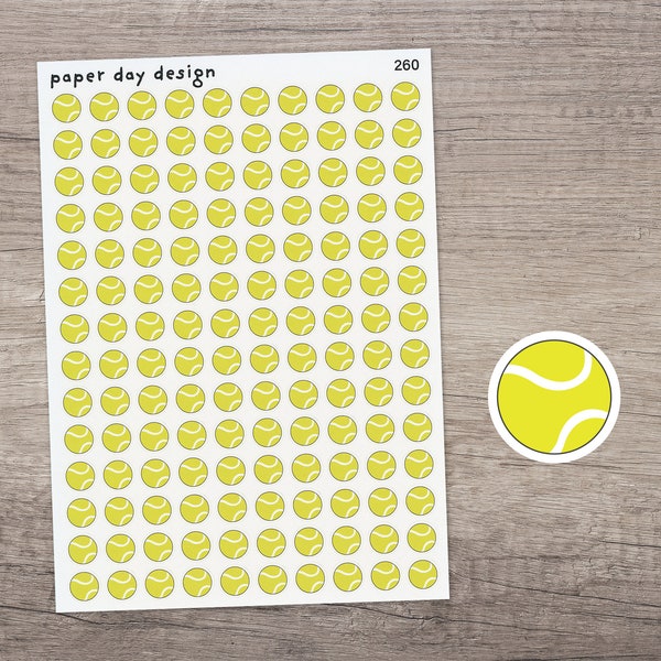 Tennis Small Stickers - Etsy