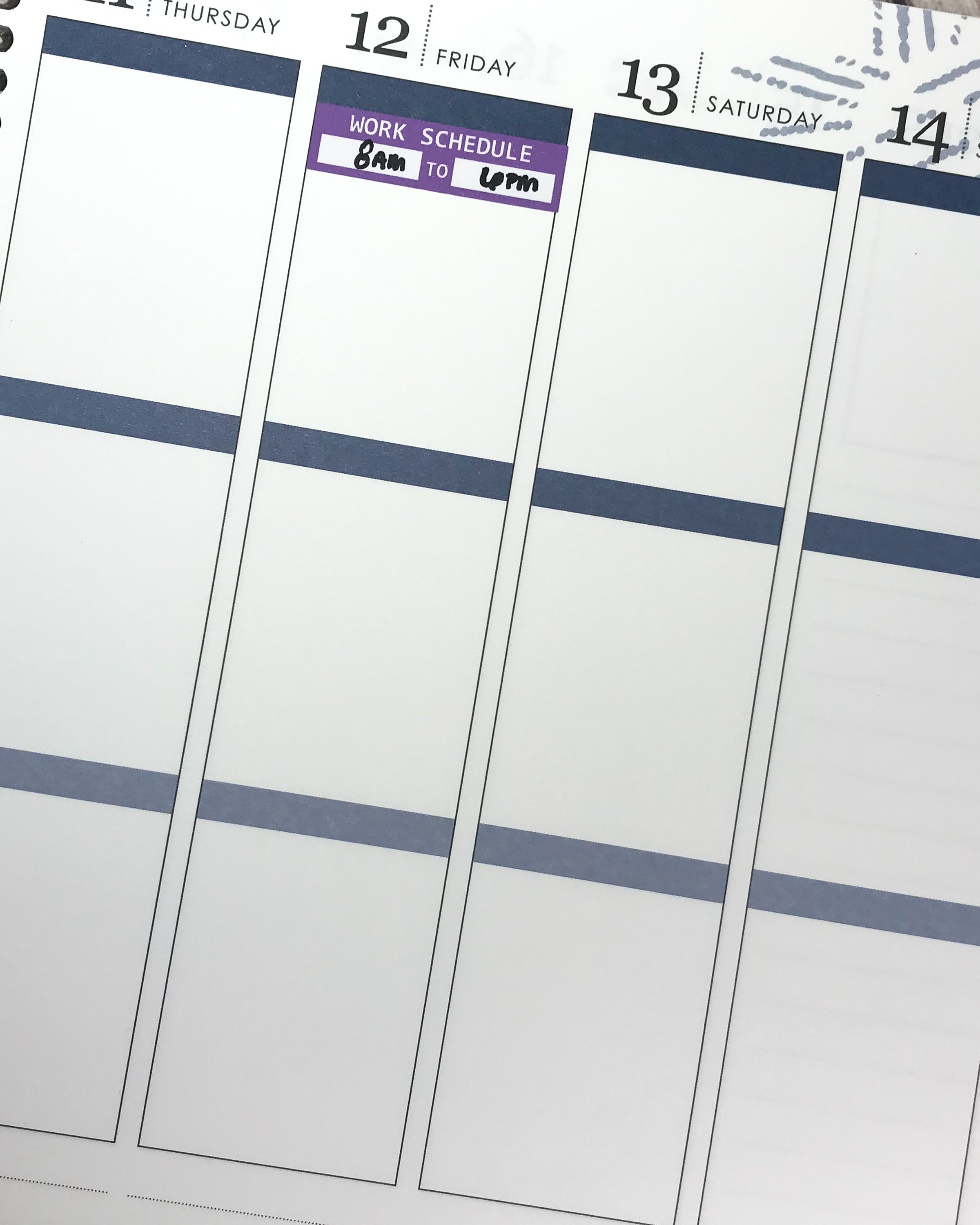 FILL IN BLANK Schedule Label Planner Sticker for Planner or - Etsy