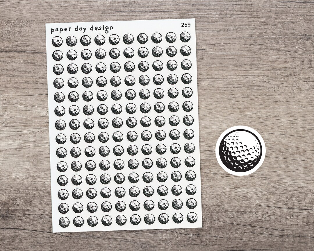 GOLF BALL Icon Stickers for Planner or Calendars [259] - Etsy