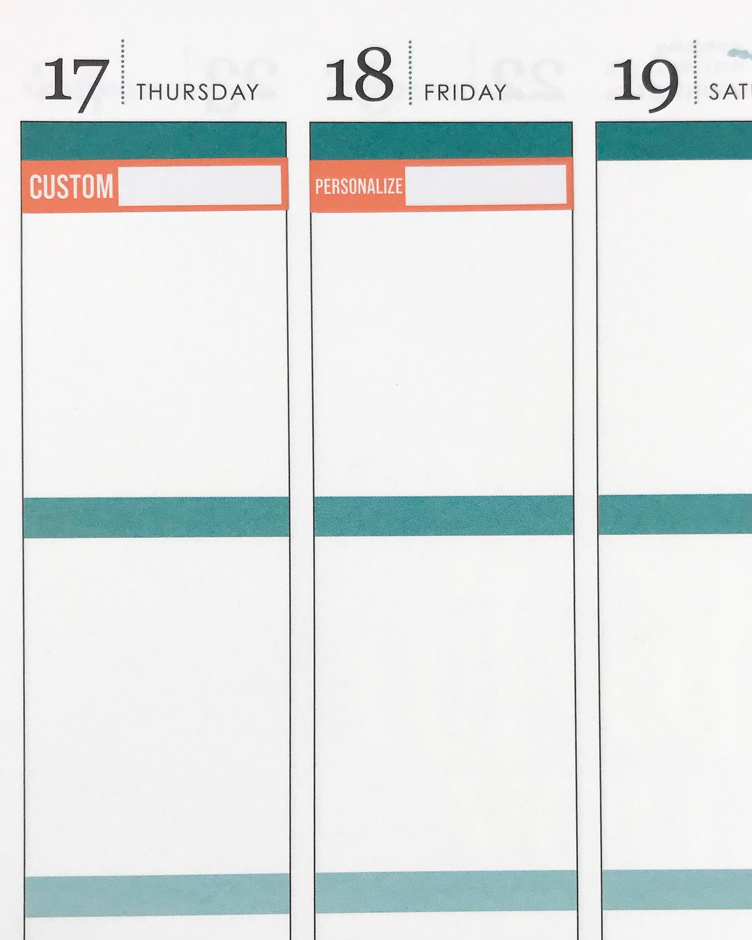 CUSTOM Personalized Skinny Label Stickers for Planner or - Etsy