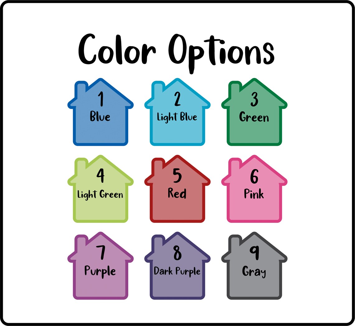 CUSTOM House Icon Stickers for Planners or Calendars BLACK - Etsy