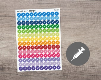 40 Cute Syringe/injection/medicine/health Planner Stickers - Etsy