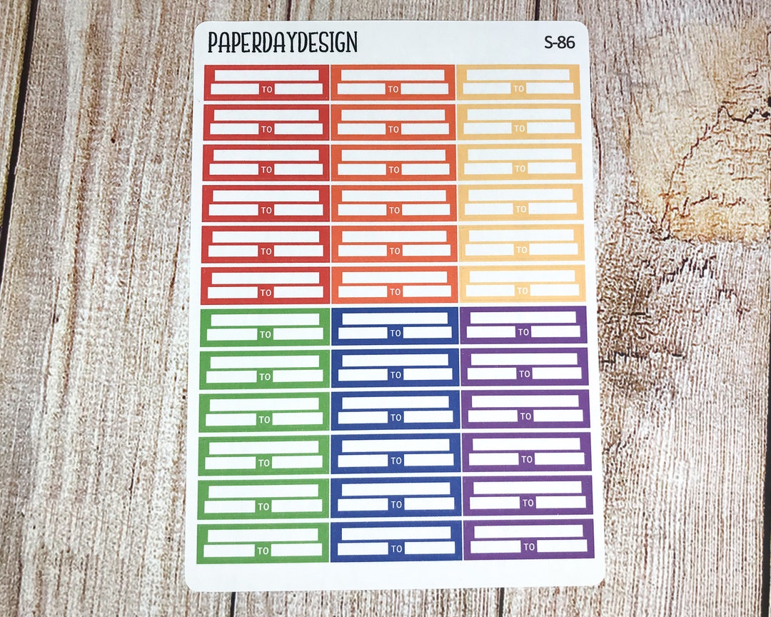 FILL IN BLANK Schedule Label Planner Sticker for Planner or Calendar - Etsy